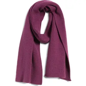 OPEN EDIT Core Wide Knit Scarf - Plum