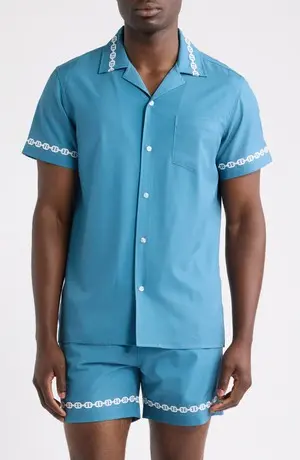 MAVRANS Link Weekend Camp Shirt - Blue