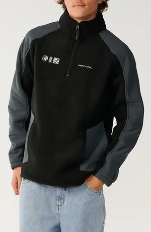 Rip Curl S-series Zip Thru Crew Quarter Zip Pullover