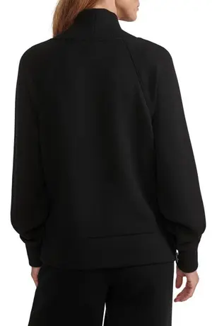 Varley Macie Zip Hem Sweatshirt - Black
