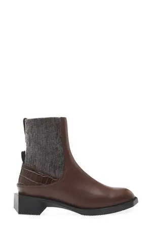 4CCCCEES Forma Ena Croc Embossed Leather Bootie