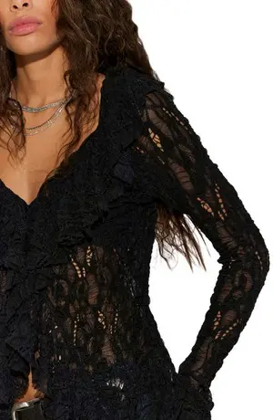 Free People Laney Cardigan - Black