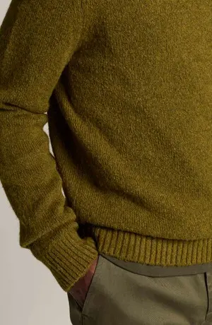 Vince Mottled Marl Crewneck Sweater - Winter Moss