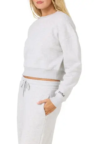 O'Neill Evelyn Cropped Sweatshirt - Heather Grey