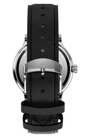 Timex® Peanuts Waterbury Classic Leather Strap Watch