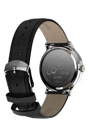Timex® Peanuts Waterbury Classic Leather Strap Watch