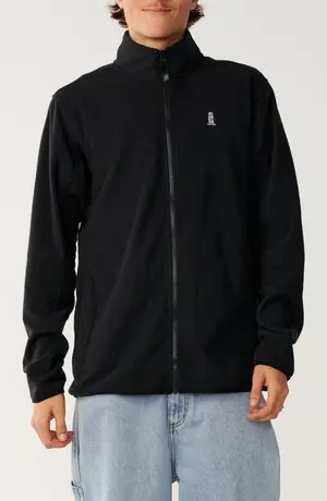 Rip Curl S-series Polar Zip Through Crew Jacket - Black