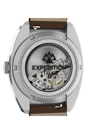 Timex® Expedition Pioneer Automatic Leather Strap Watch