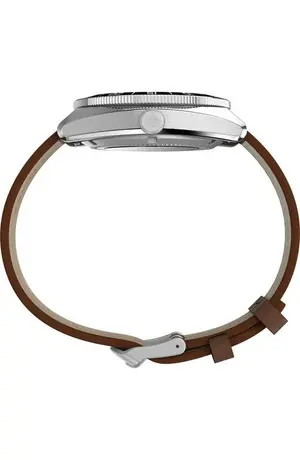 Timex® Expedition Pioneer Automatic Leather Strap Watch