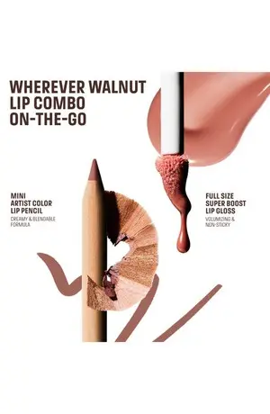 MAKE UP FOR EVER Color & Shine Lip Duo $39 Value - Wherever Walnut