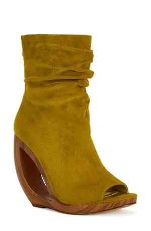 AZALEA WANG Arlo Peep Toe Bootie