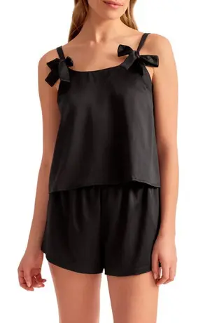 Rya Collection Halo Charmeuse Pajamas - Black