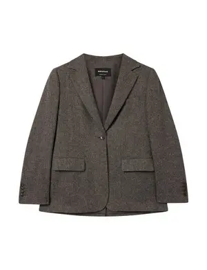 Whistles Herringbone Wool Blazer