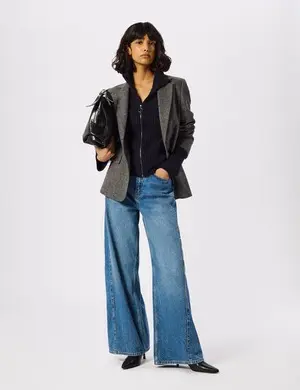 Whistles Herringbone Wool Blazer