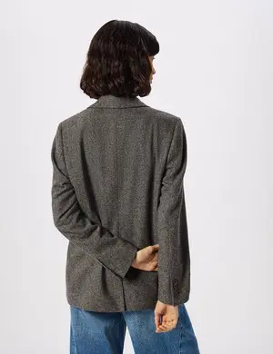 Whistles Herringbone Wool Blazer