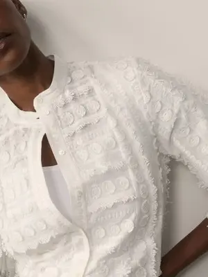 The Fold Nola Mandarin Collar Blouse - White