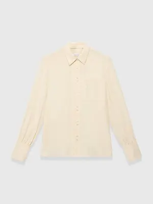 The Fold Corso Silk Shirt - Neutral