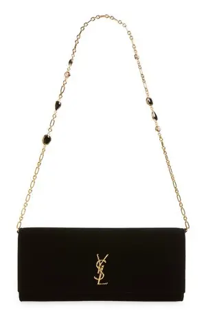Saint Laurent Kate Clutch On Chain - Black