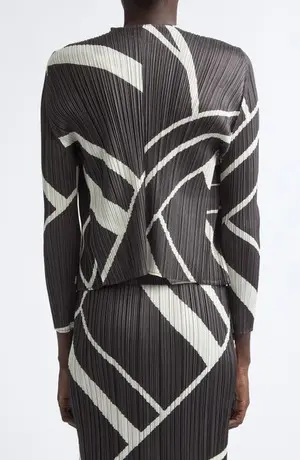 Issey Miyake Fold Line Open Cardigan