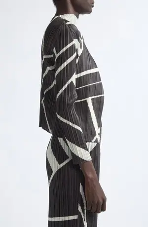 Issey Miyake Fold Line Open Cardigan