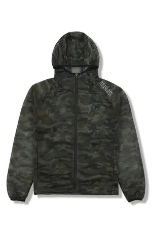 PLEASURES Mesh Zip Hoodie - Camo