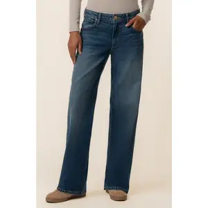 Kut From The Kloth Selena Low Rise Baggy Straight Leg Jeans - Gracefully