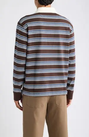 CORRIDOR Mini Stripe Cotton Rugby Shirt