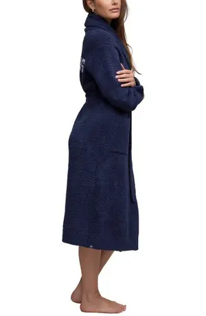 Barefoot Dreams Cozychic Dallas Mavericks Robe - Navy Blue Multi