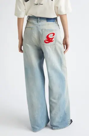 GOLDEN GOOSE Melody Boyfriend Wide Leg Jeans