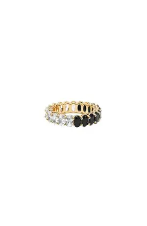 BEARFRUIT JEWELRY Morrisa Bold Crystal Statement Ring Trendy Unique - Gold