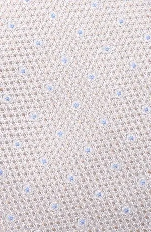Nordstrom Harmon Dot Silk Jacquard Tie - Ecru