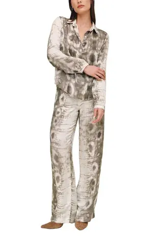 Bella Dahl Wide Leg Snake Print Pants