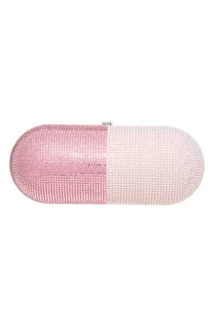 Judith Leiber Happy Pill Capsule Crystal Evening Bag