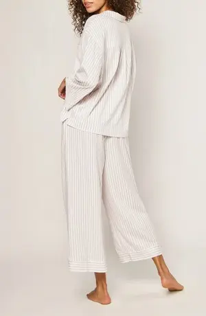 PETITE PLUME Olivia Striped Pima Cotton Pajamas