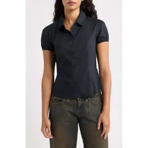 BDG URBAN OUTFITTERS Clover Short Sleeve Button-up Shirt