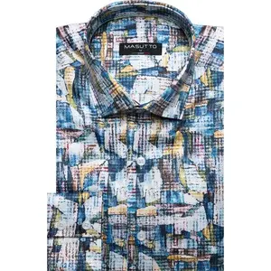 MASUTTO Robinio Print Button-up Long Sleeve Shirt - Multicolor