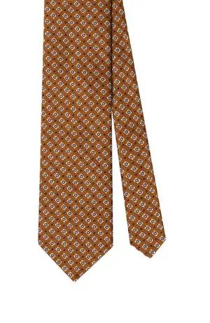 Robert Talbott Robert Geo Neat Best Of Class Necktie Orange
