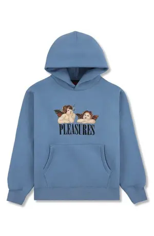 PLEASURES Dynamic Embroidered Cherubs Pullover Hoodie