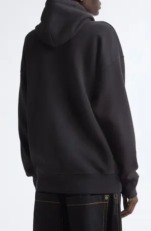 Vaquera Oversize Trompe L'oeil Lingerie Zip Graphic Hoodie