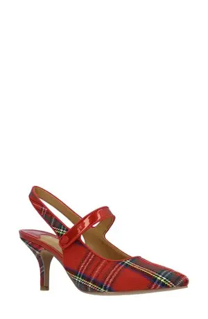 J. Reneé Jasira Slingback Mary Jane Pump - Red