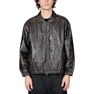 PLEASURES Print Waxed Cotton Jacket - Leopard