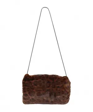 Echo Faux Fur Muff - Brown