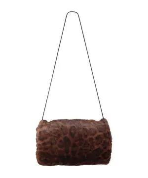 Echo Faux Fur Muff - Brown