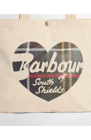 Barbour Heart Tote Bag - Ecru/classic