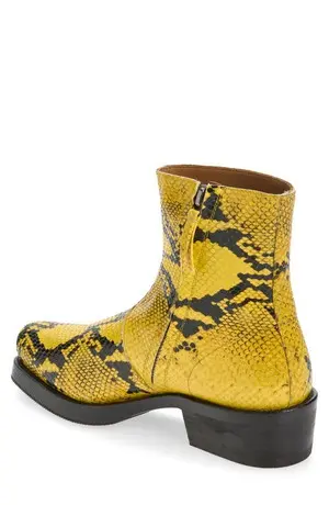 SECOND / LAYER Charro Skin Embossed Boot