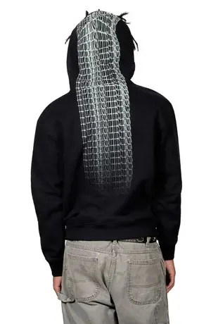 PLEASURES Blurred Logo Graphic Hoodie