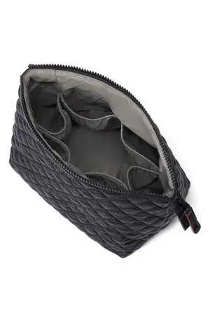 Mz Wallace Large Zoey Quilted Nylon Cosmetics Case