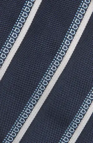 FERRAGAMO Cinia Silk Tie - Blu Scuro
