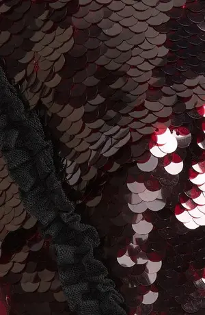 Simone Rocha Frill Sequin Tulle Bonnet