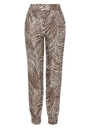 LASCANA Patterned Tie Waist Jogger Pants